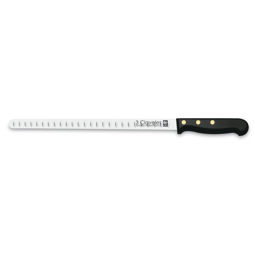 Cuchillo Jamonero Alveolado | 3 Claveles
